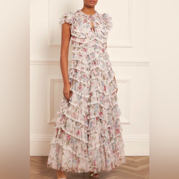 Needle & Thread | Dresses | Needle And Thread Floral Fantasy Dress ...